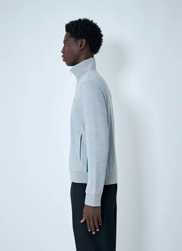 Gucci Web Motif Zip-up Sweatshirt