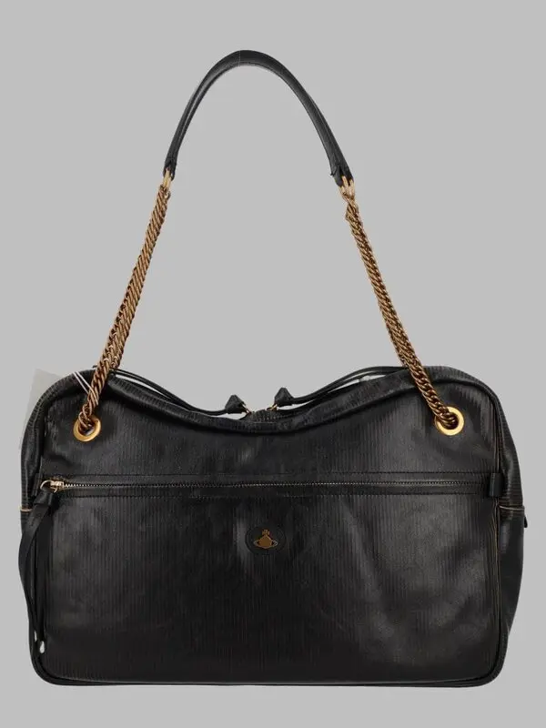 VIVIENNE WESTWOOD Dolce Large Shoulder Bag - Black