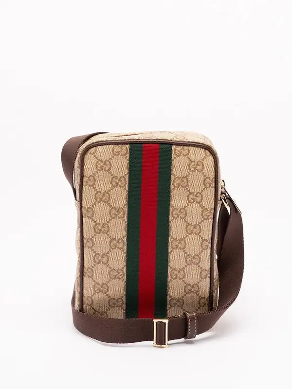 Gucci Gg Coated Web` Crossbody Bag
