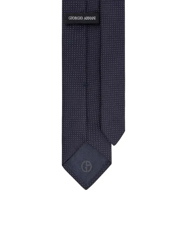 Giorgio Armani Jacquard Silk Tie - Blue