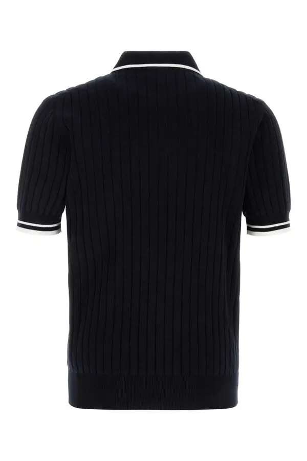 Dolce & Gabbana Midnight Knit Polo Shirt