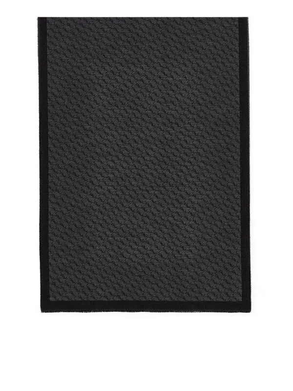 Saint Laurent Cassandre Scarf In Cashmere And Silk Jacquard - Multicolor