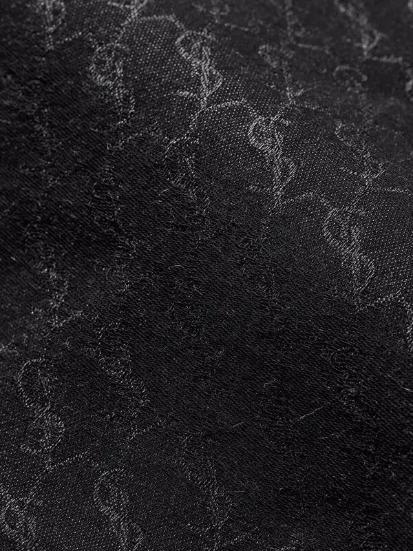 Saint Laurent Cassandre Scarf In Cashmere And Silk Jacquard - Multicolor