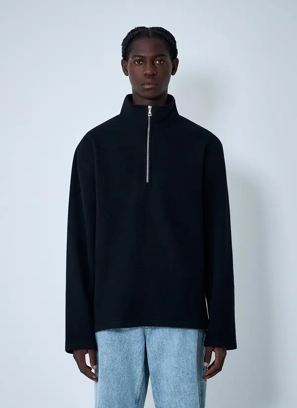 RIER Zip-up Fleece Sweatshirt