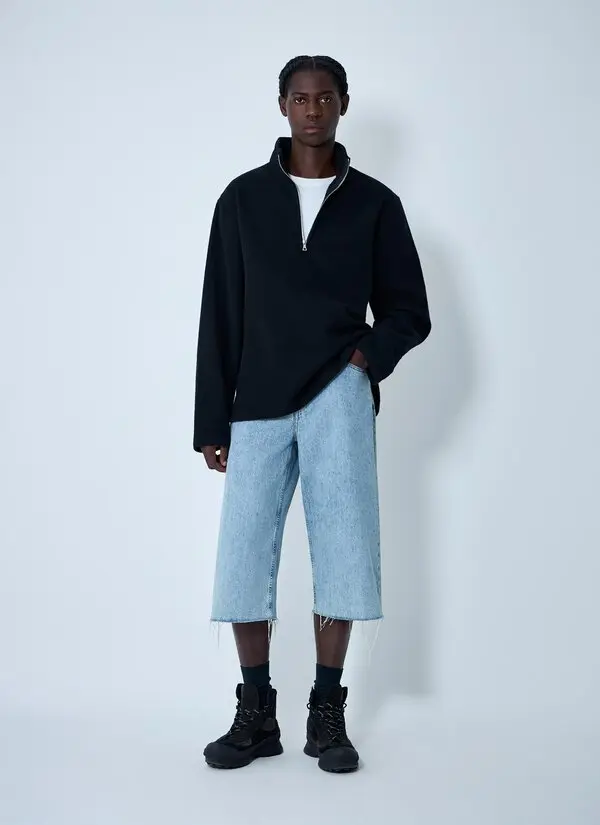 RIER Zip-up Fleece Sweatshirt