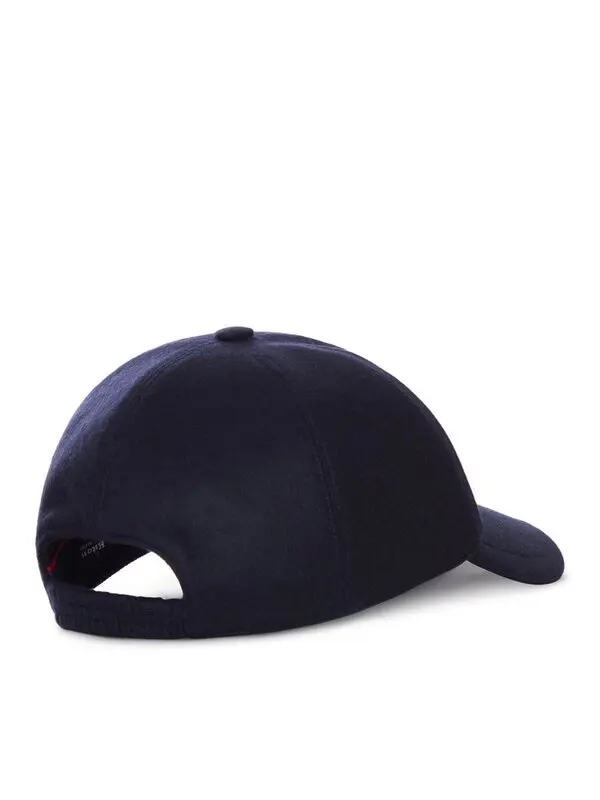 Kiton Cashmere Baseball Cap With Embroidered Logo