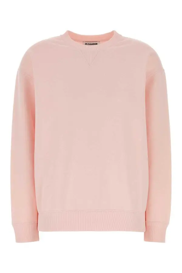 JIL SANDER Cotton Sweatshirt - Pink