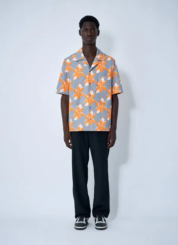 Gucci Printed Cotton Poplin Shirt