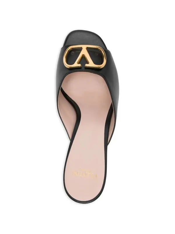 Valentino Garavani Vlogo Signature Leather Mules - Multicolor