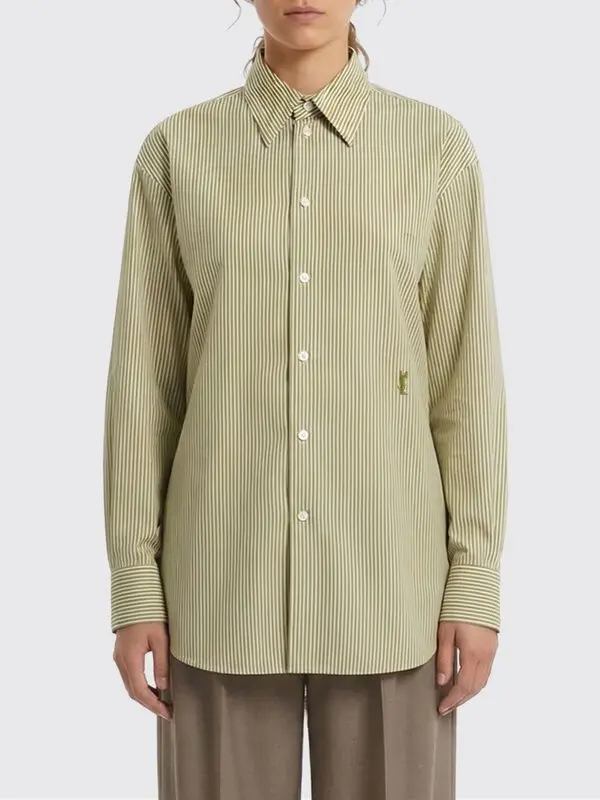 Saint Laurent Shirt Kaki - Brown