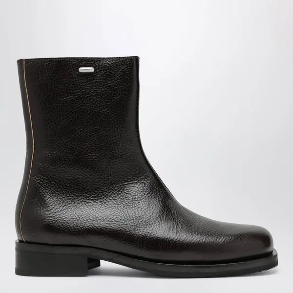 Our Legacy Camion Boot In Italian Leather, Deep Americano - Brown