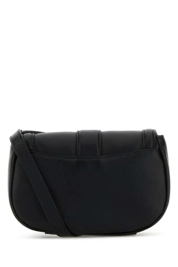 Alexander McQueen Leather Mini Satchel Cross Body Bag - Black
