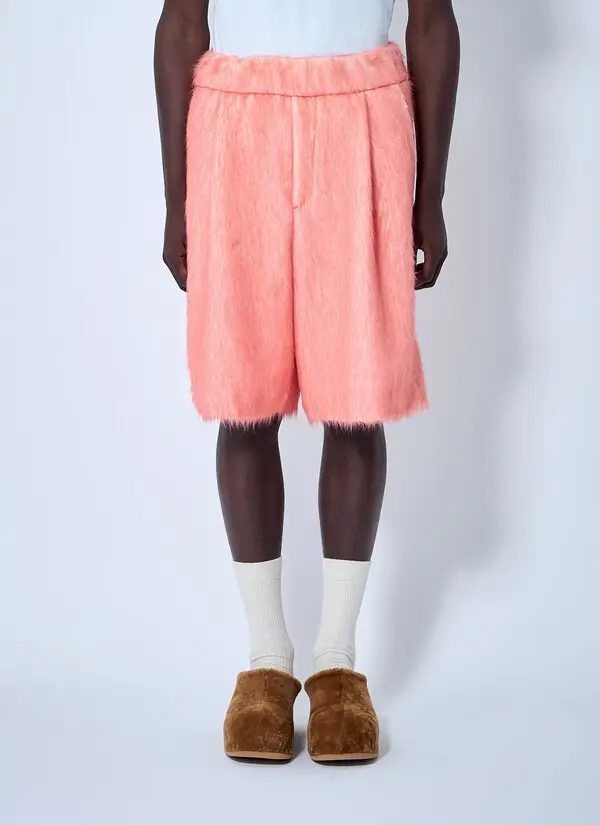 Dries Van Noten Brushed Wool Shorts