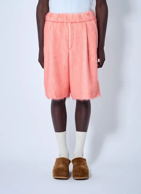 Dries Van Noten Brushed Wool Shorts