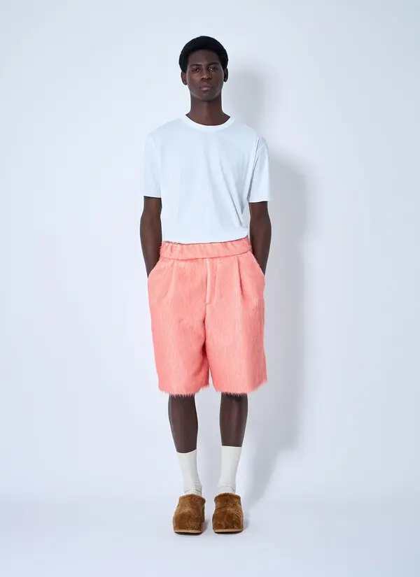 Dries Van Noten Brushed Wool Shorts