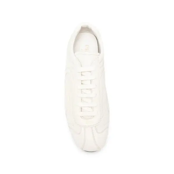 Prada Paneled Low-top Trainers - Cream