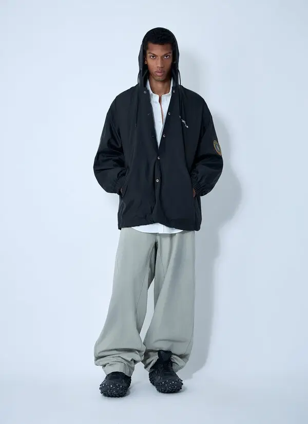 Balenciaga Logo Motif Windbreaker Jacket