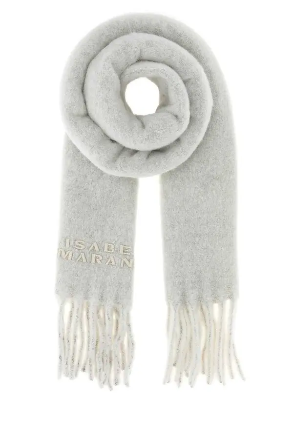 Isabel Marant Étoile Light Grey Alpaca Blend Firny Scarf - Gray