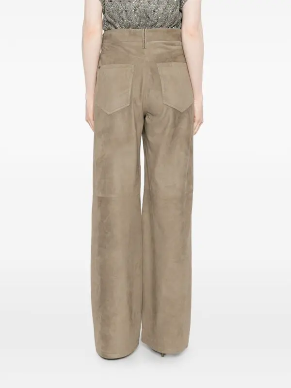 Brunello Cucinelli Leather Trousers