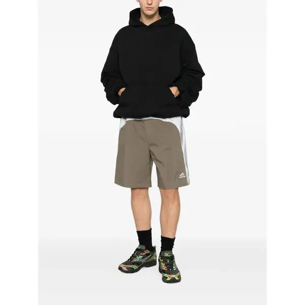 Balenciaga Contrast Panelling Track Shorts - Brown