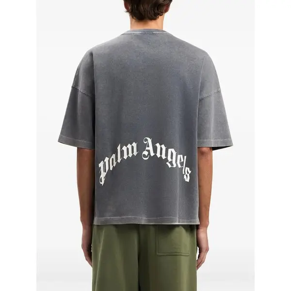 Palm Angels Grey Polo Shirts