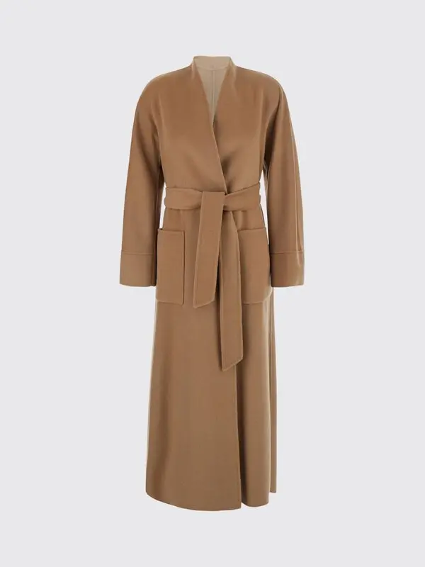 Max Mara Belted Long Coat - Brown