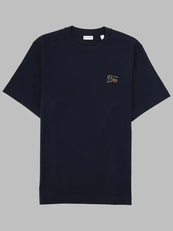 Burberry T-shirt In Cotone - Blue