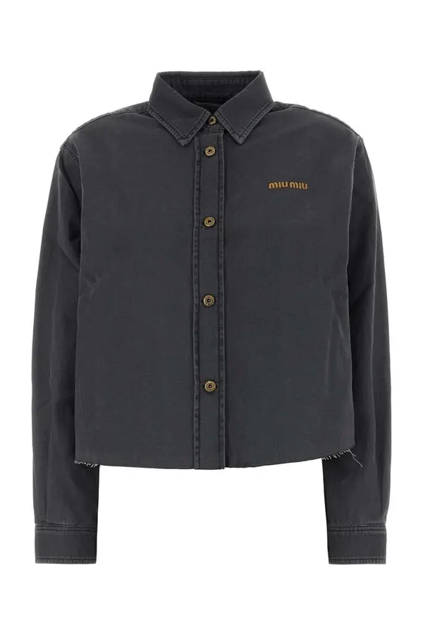 Miu Miu Chambray Shirt - Gray