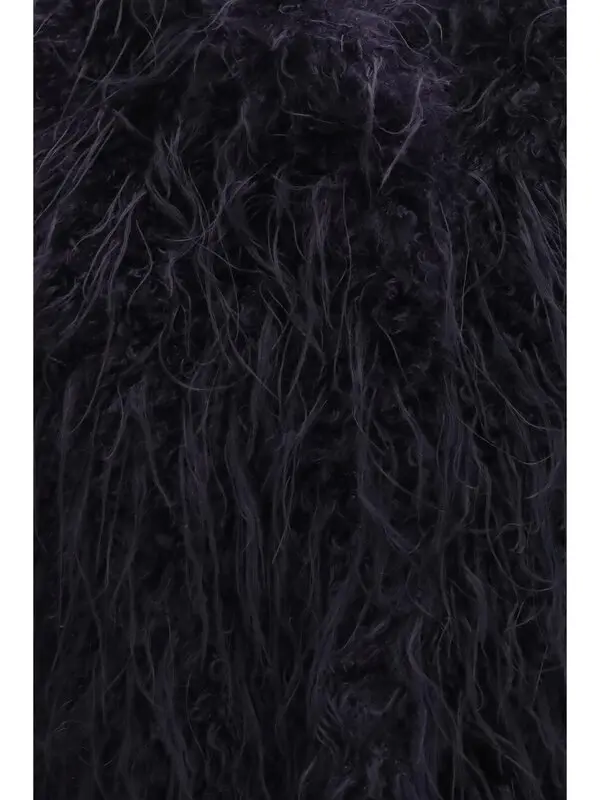 FORTE_FORTE Eco Mongolia Faux Fur Vest - Blue
