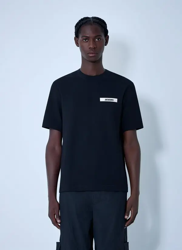 Jacquemus Le T-shirt Gros Grain - Black