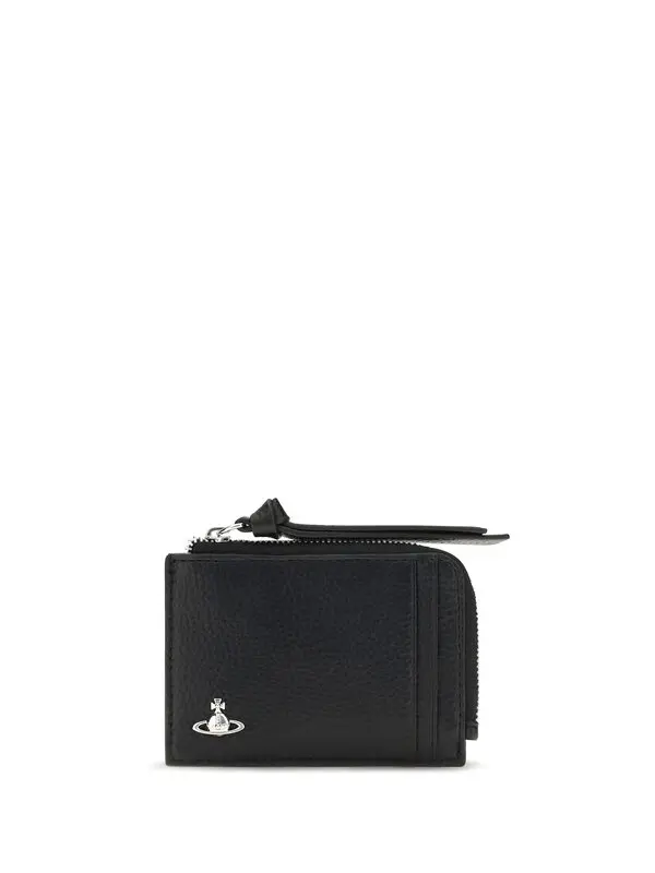 VIVIENNE WESTWOOD Zip Card Holder - Black