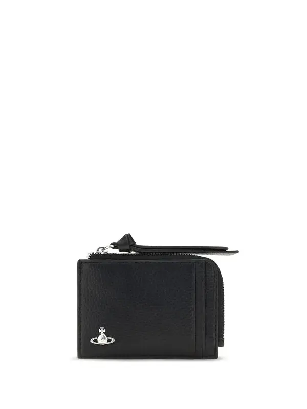 VIVIENNE WESTWOOD Zip Card Holder - Black