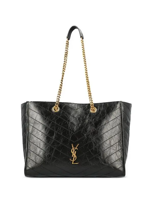 Saint Laurent Niki E/w Suede Leather Tote - Multicolor