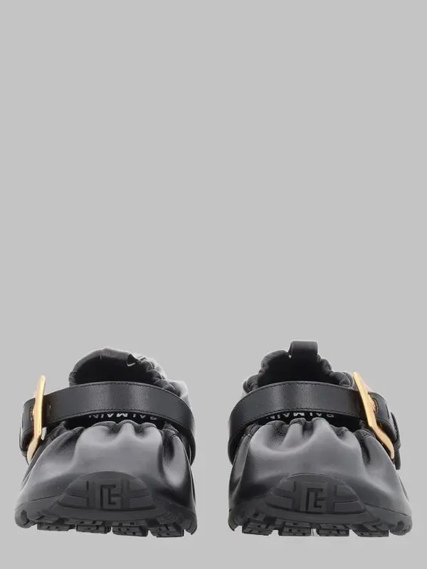 Balmain Anthem Ballerina Shoes - Black