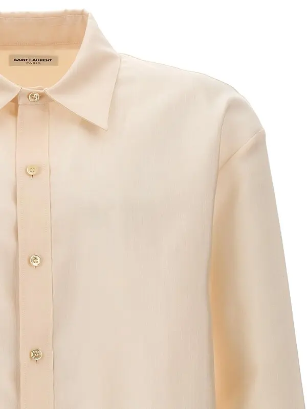 Saint Laurent Faille Shirt - Cream