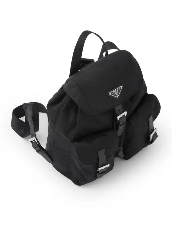 Prada Small Backpack In Re-nylon - Black