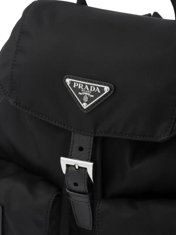 Prada Small Backpack In Re-nylon - Black