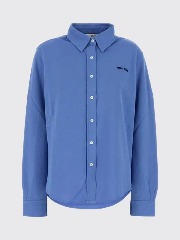 Miu Miu Cotton Shirt - Blue