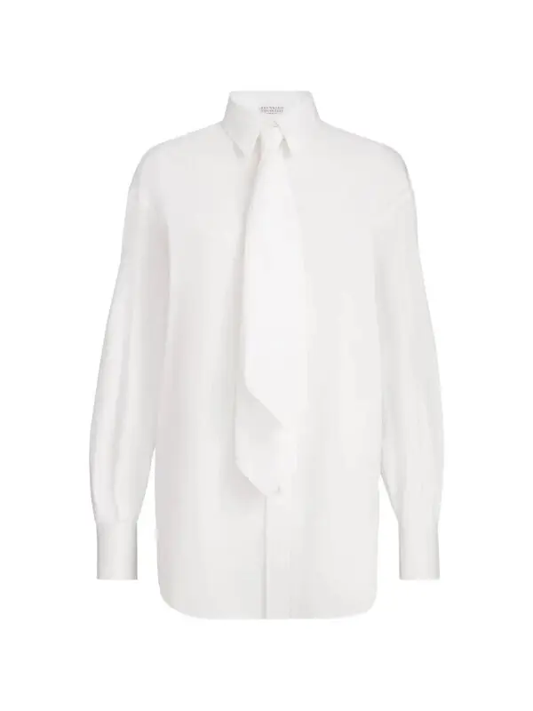 Brunello Cucinelli Stretch Cotton Shirt - Multicolor