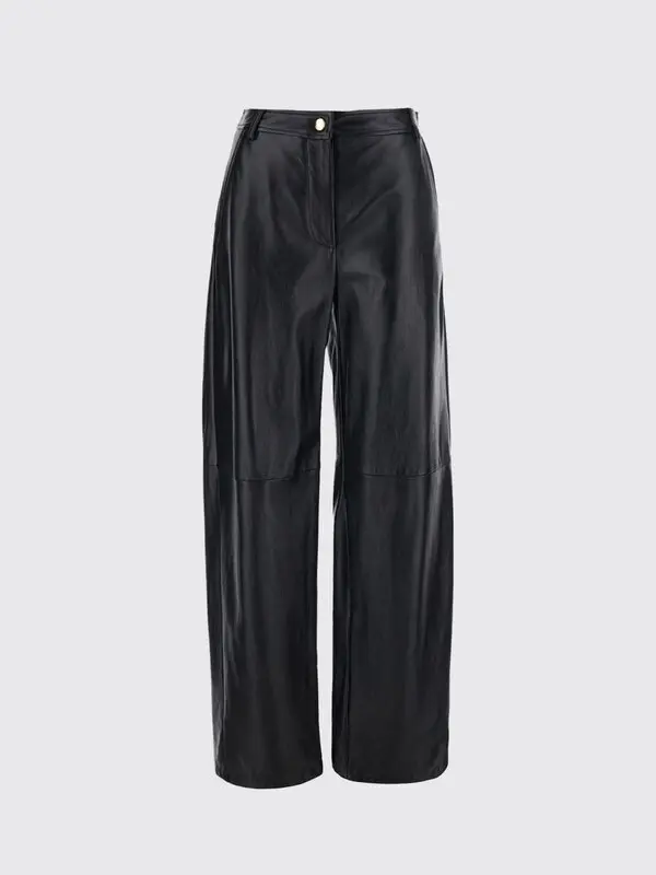 Max Mara Leather Trousers - Black