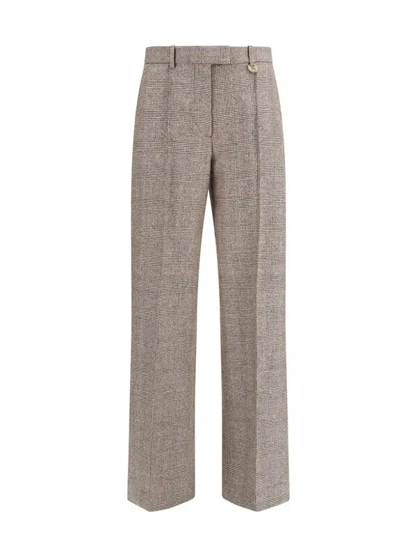 Burberry Tailored Linen And Wool-blend Pants - Cream