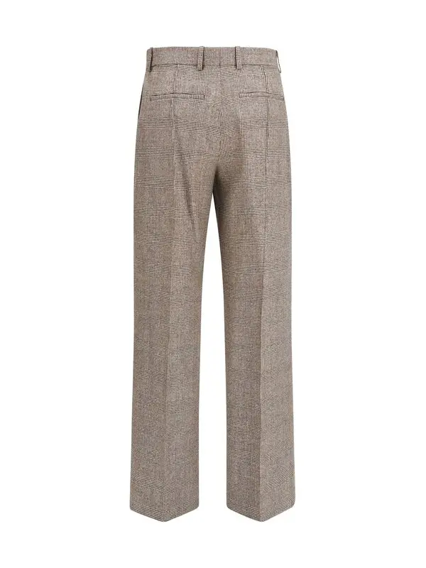 Burberry Tailored Linen Blend Pants - Cream