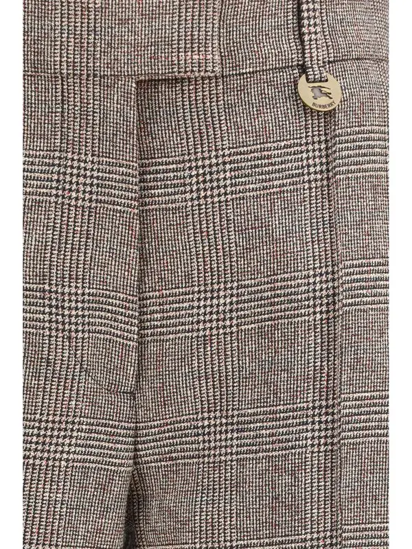Burberry Tailored Linen Blend Pants - Cream
