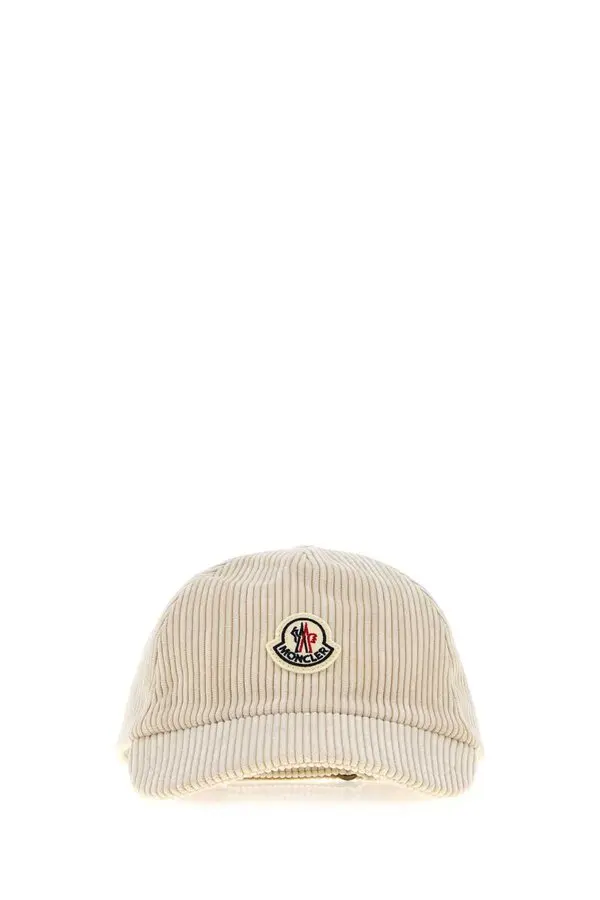 Moncler Sand Stretch Corduroy Baseball Cap - Brown