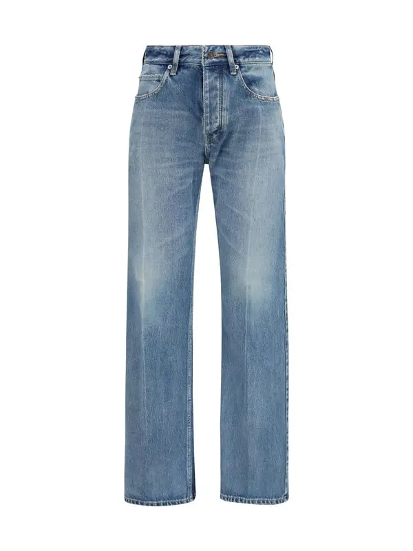 Balenciaga Straight-leg Denim Jeans - Blue