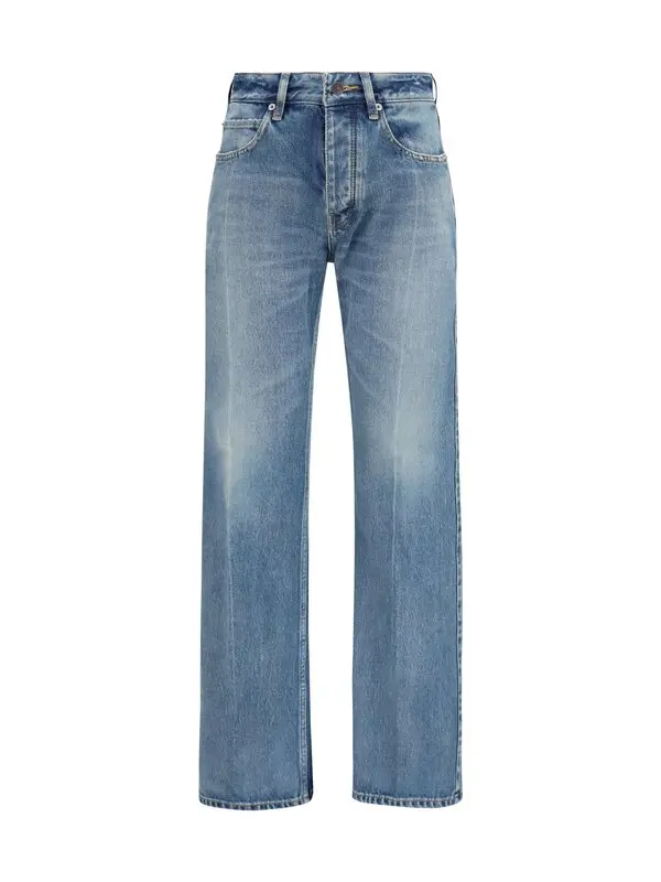 Balenciaga Straight-leg Denim Jeans - Blue