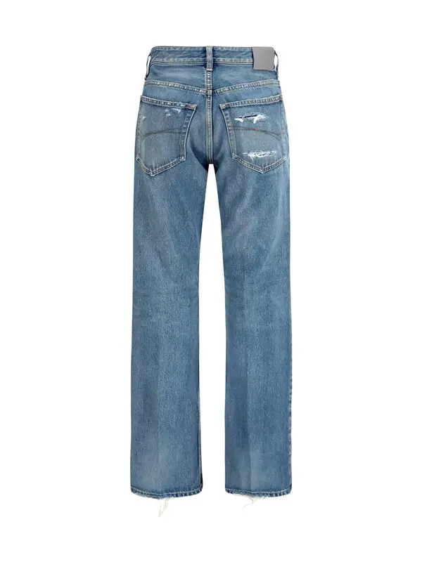 Balenciaga Straight-leg Denim Jeans - Blue