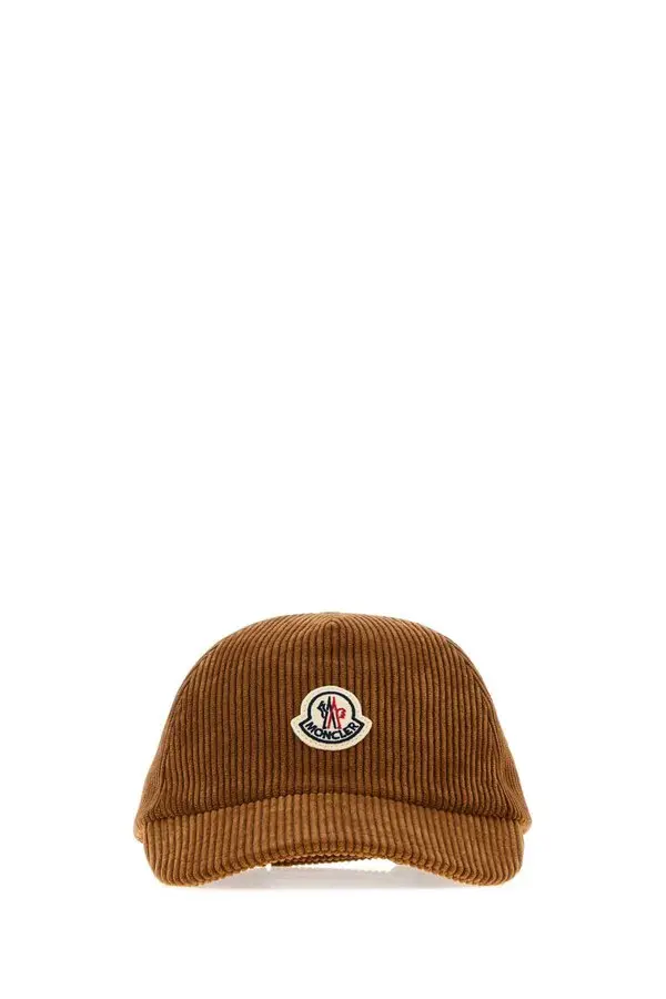 Moncler Caramel Stretch Corduroy Baseball Cap - Brown