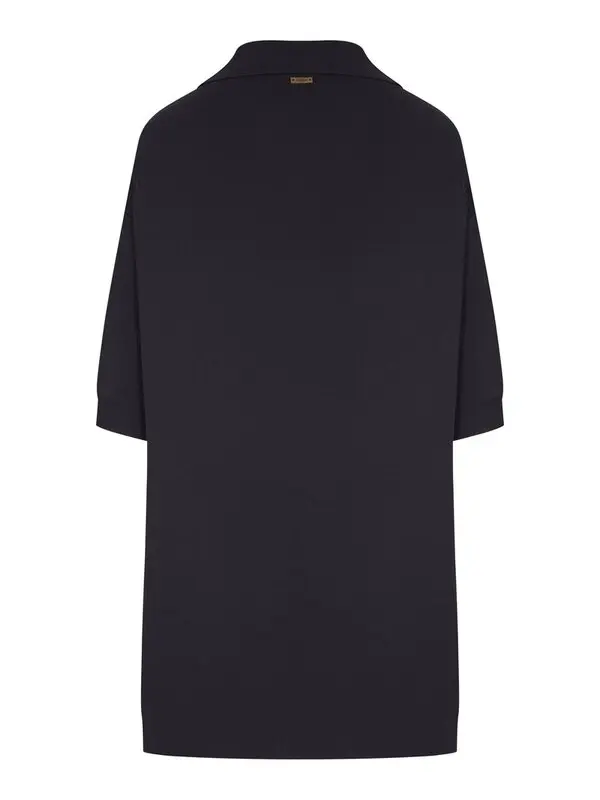 Max Mara Long Viscose Crepe Sweater