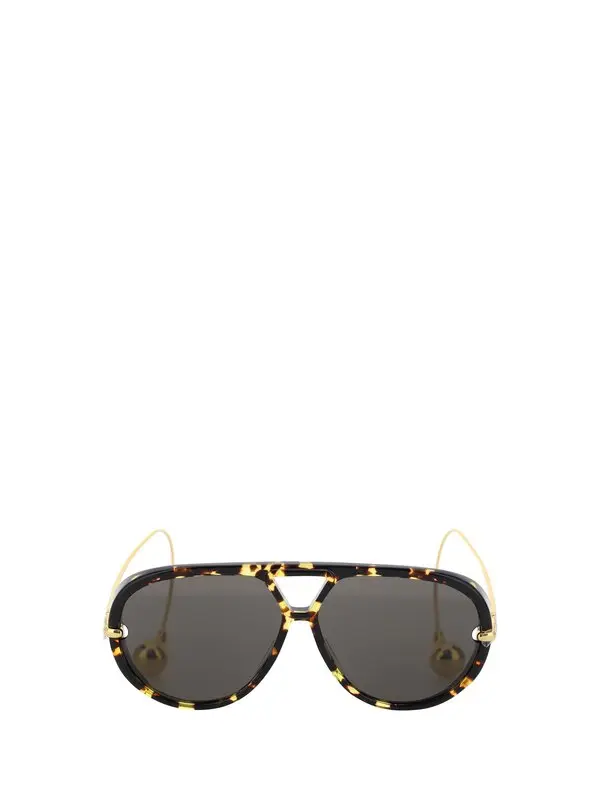 Bottega Veneta Drop Aviator Sunglasses - Black